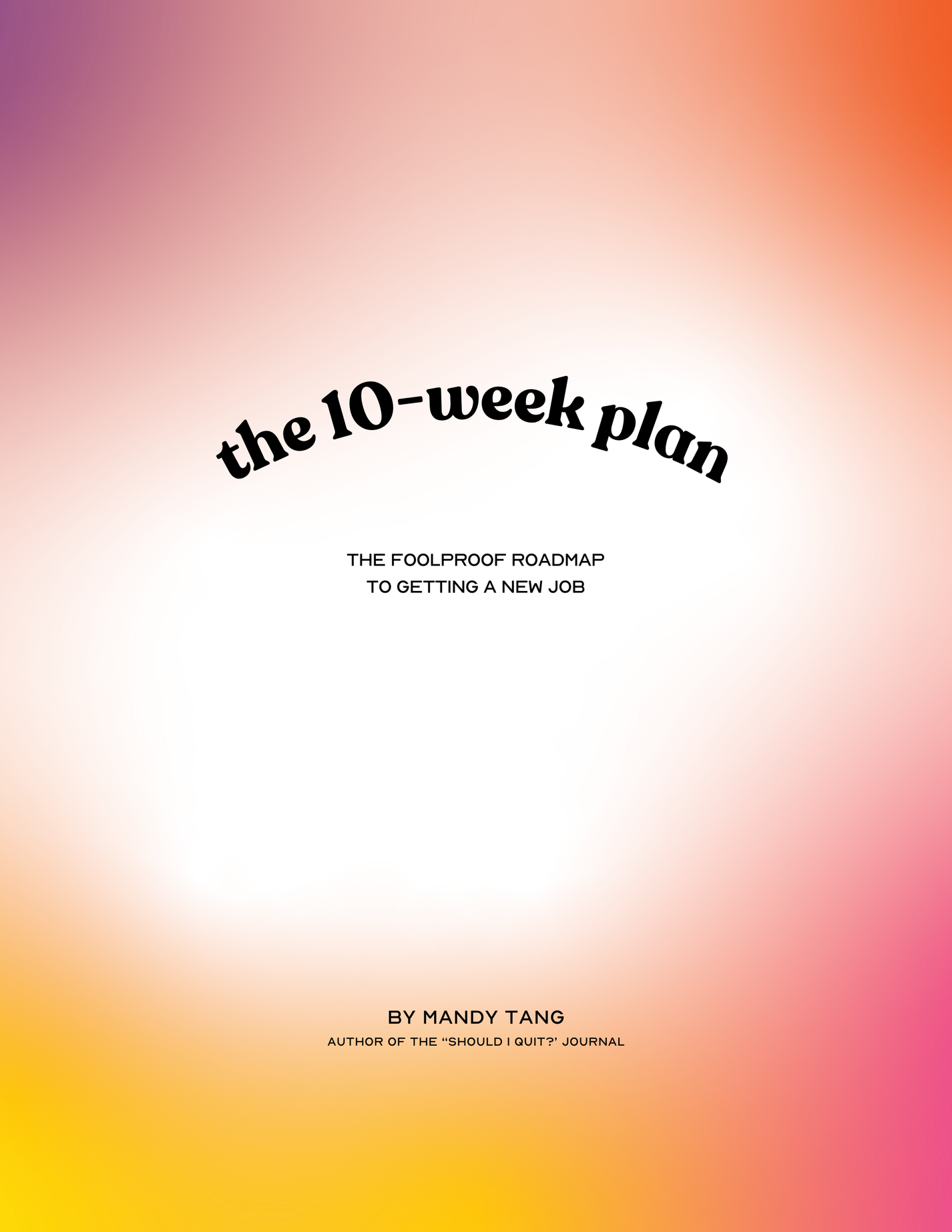 The 10-Week Plan - Digital PDF Download – Career Coach Mandy